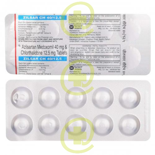 Comprar Edarclor Comprimido 40/12.5mg Sem Receita Online